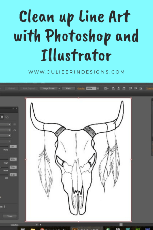 How to Clean up Line Art using Photoshop and Illustrator - Julie Erin ...