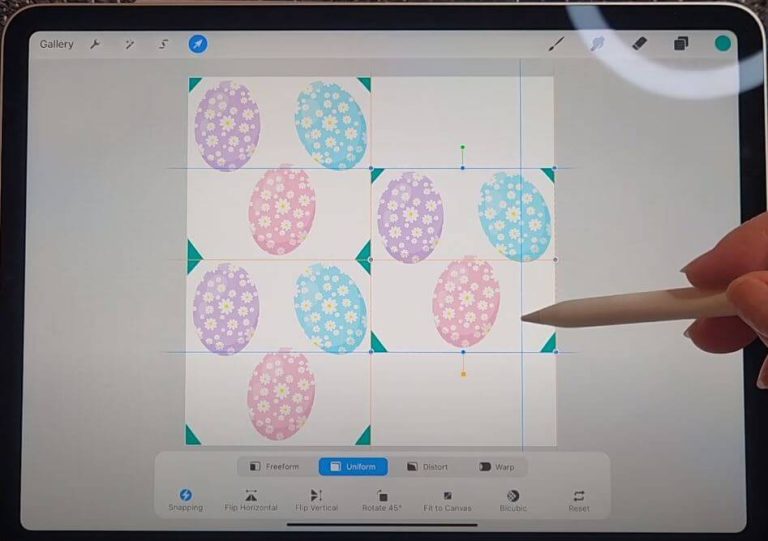 How to Make a Half Drop Repeat Pattern in Procreate - Julie Erin Designs