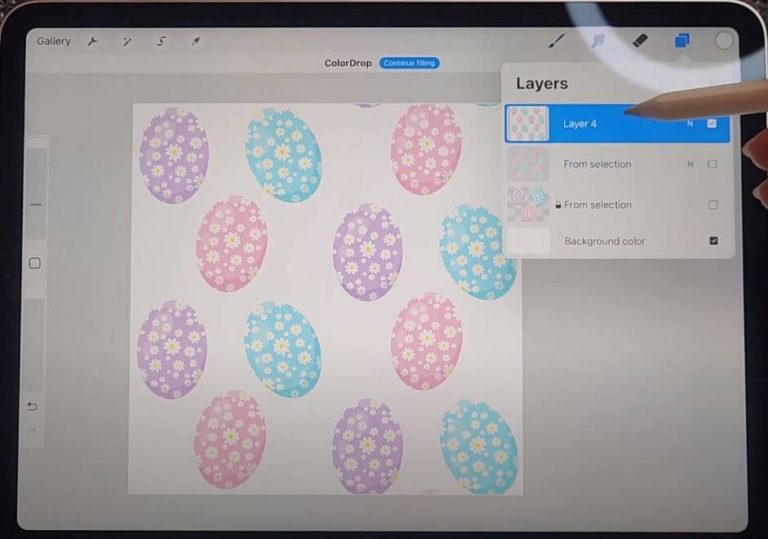 How to Make a Half Drop Repeat Pattern in Procreate - Julie Erin Designs