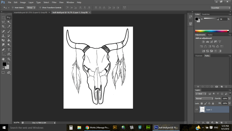 How to Clean up Line Art using Photoshop and Illustrator - Julie Erin ...